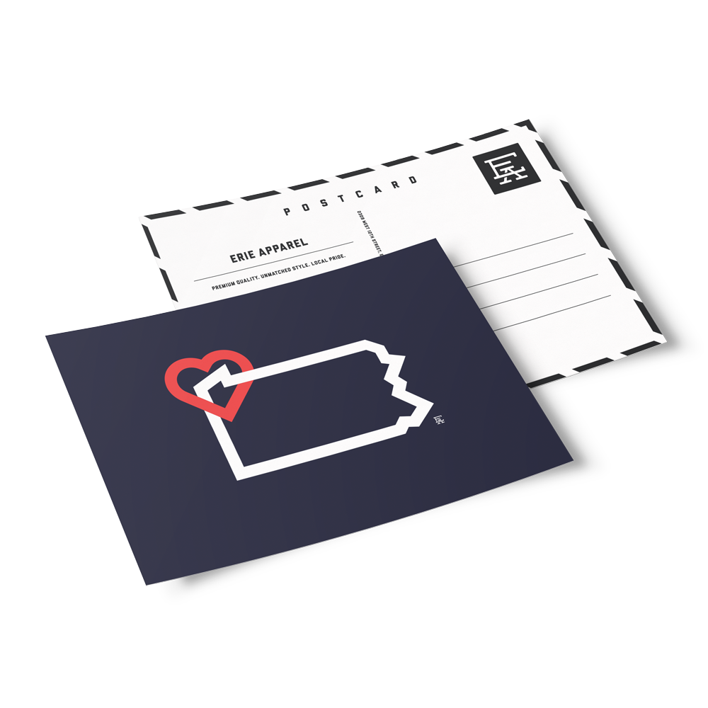 PA Love Postcard – Erie Apparel